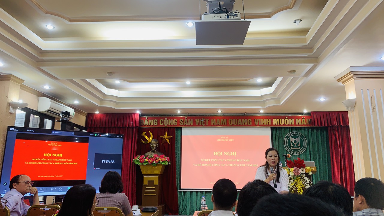 Viện Dược liệu tổ chức Hội nghị Sơ kết công tác 6 tháng đầu năm và triển khai nhiệm vụ công tác ...